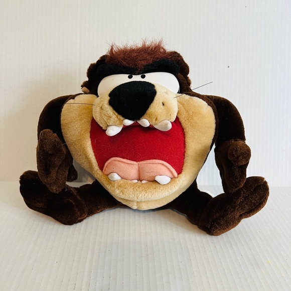 Warner Bros. | Toys | Vintage 997 Looney Tunes Taz Plush | Poshmark